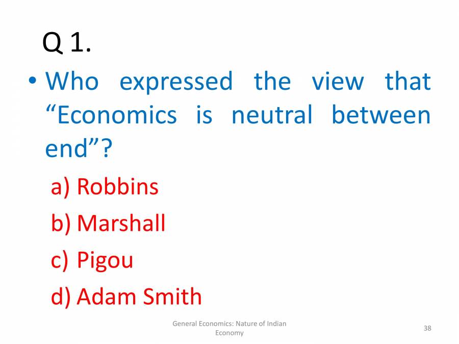 General Economics - Notes - LearnPick India