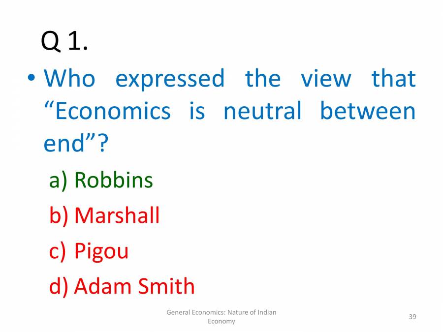 General Economics - Notes - LearnPick India