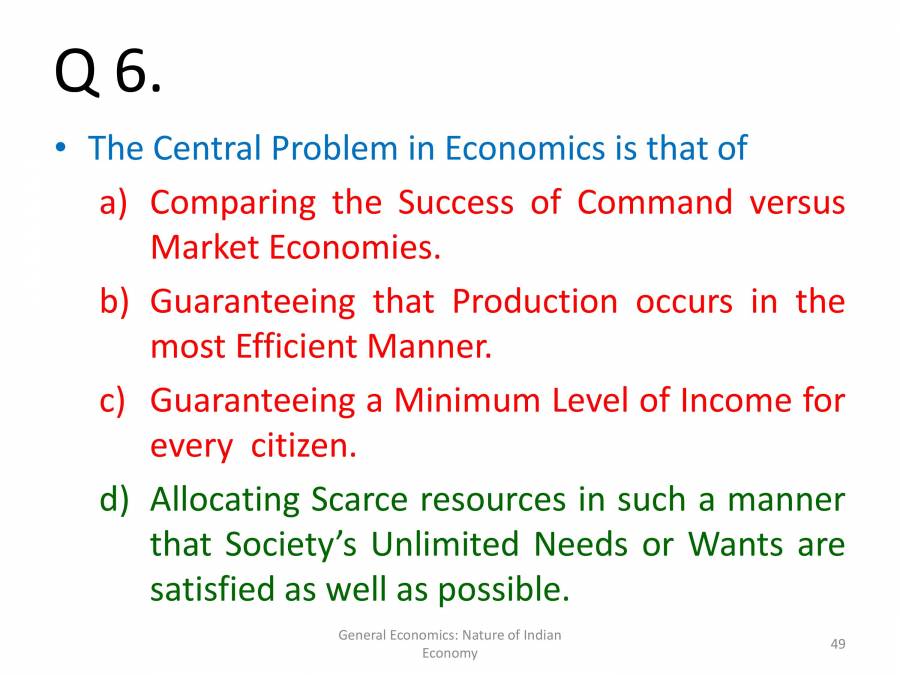 General Economics - Notes - LearnPick India