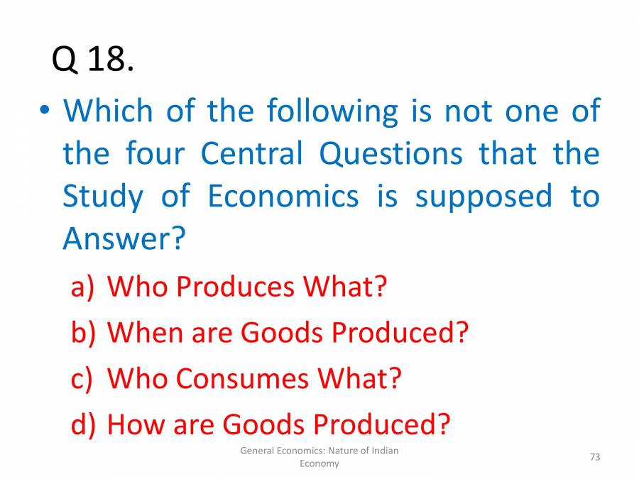 General Economics - Notes - LearnPick India