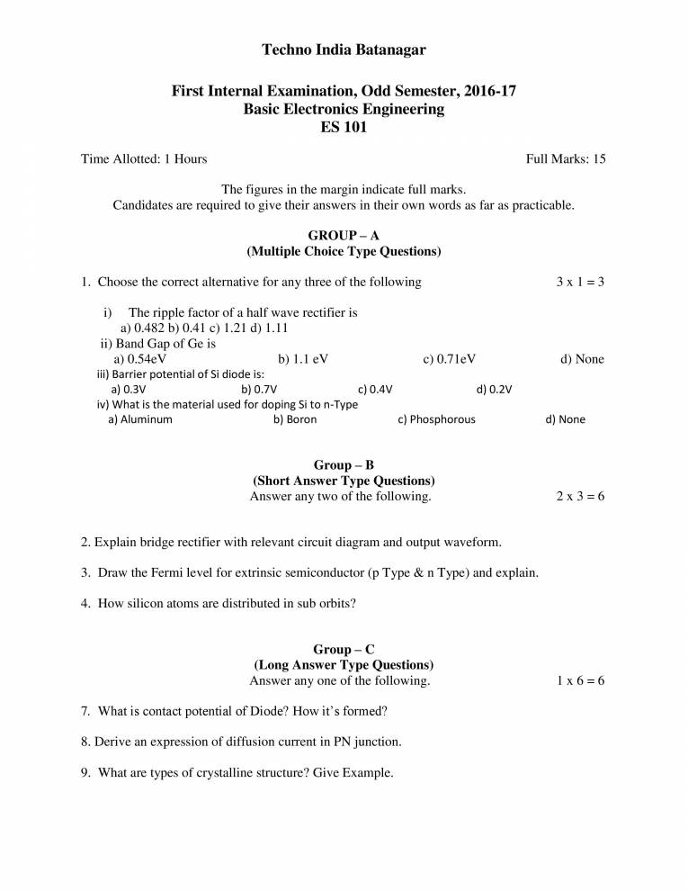 Basic Electronics Notes - Notes - LearnPick India