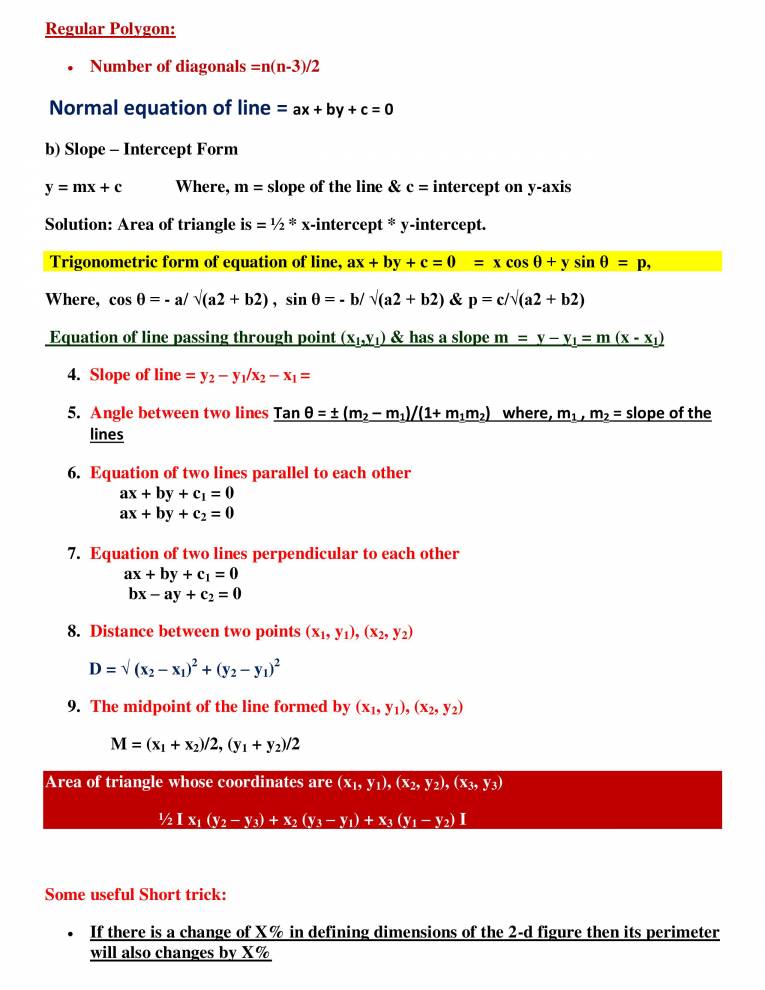 Mathematical Formula In Simplified Form - Notes - LearnPick India