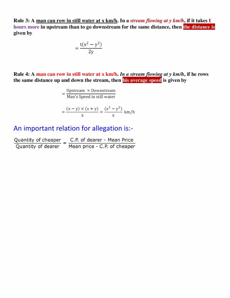 Mathematical Formula In Simplified Form - Notes - LearnPick India