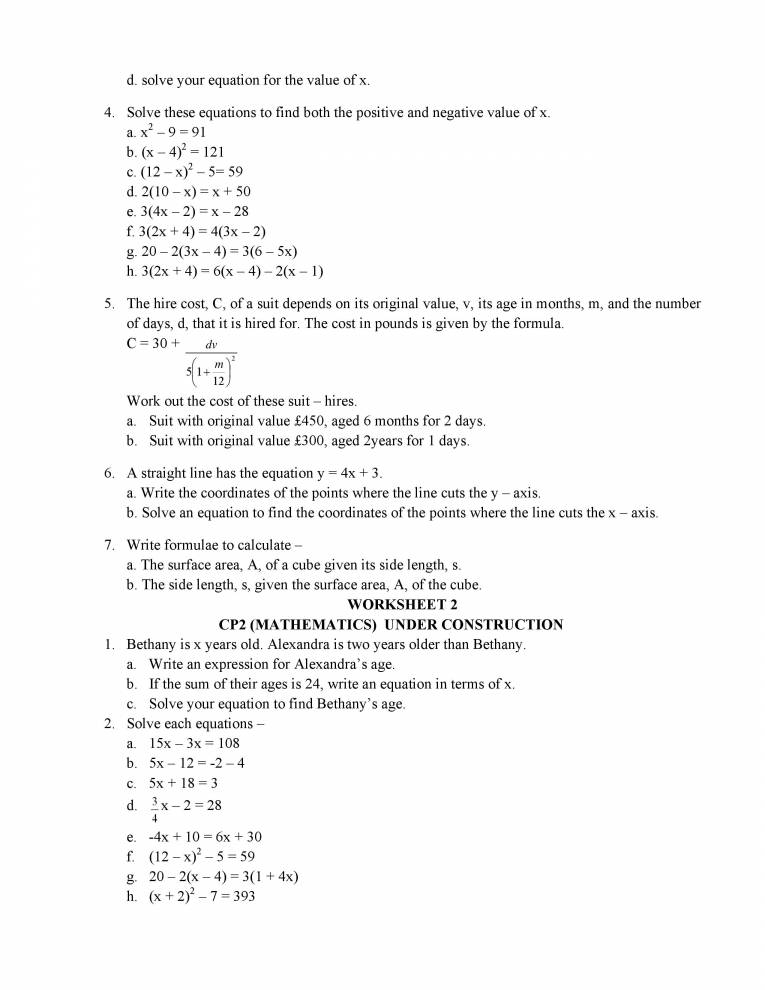 Mathematics Class 8 CIE (Cambridge International Education) - Notes ...