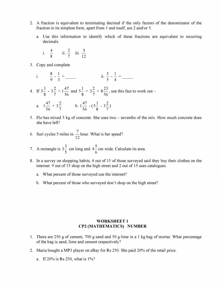 Mathematics Class 8 CIE (Cambridge International Education) - Notes ...