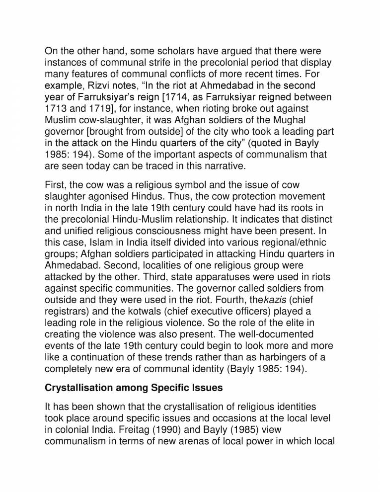 Communalism - Notes - LearnPick India