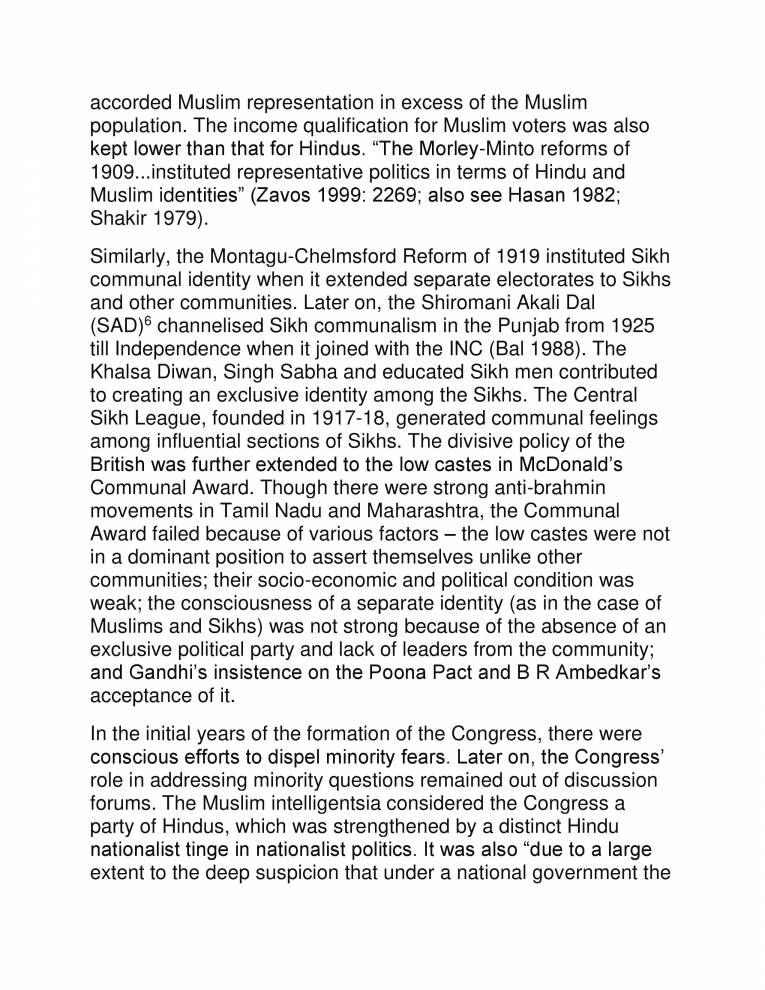 Communalism - Notes - LearnPick India