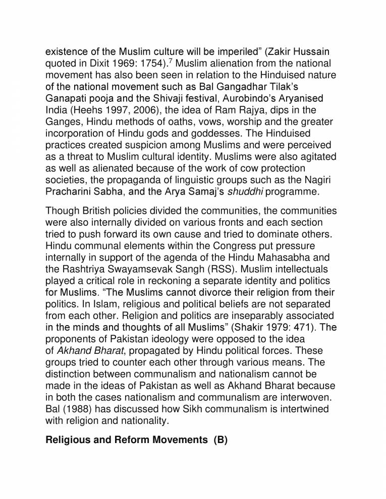 Communalism - Notes - LearnPick India