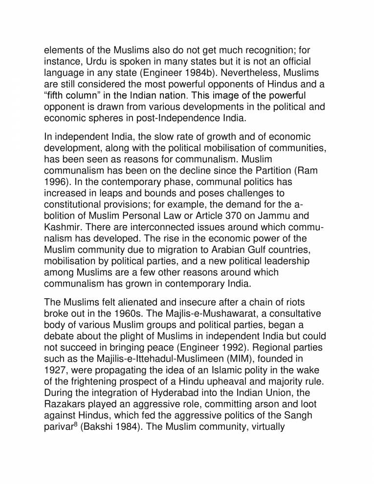 Communalism - Notes - LearnPick India