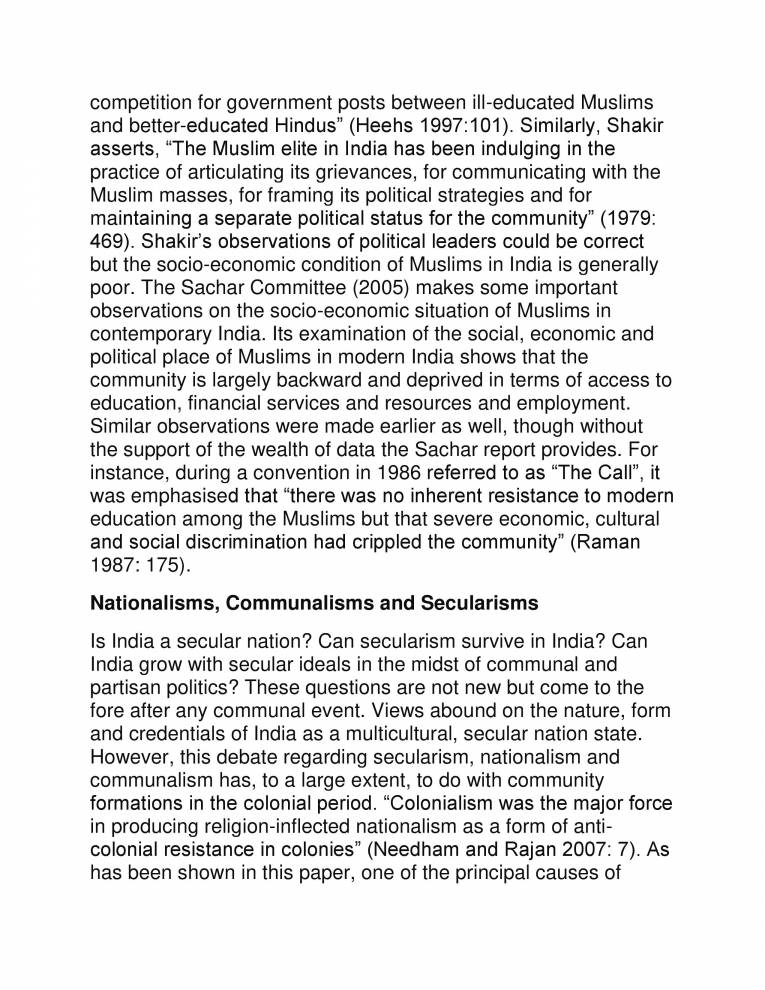 Communalism - Notes - LearnPick India