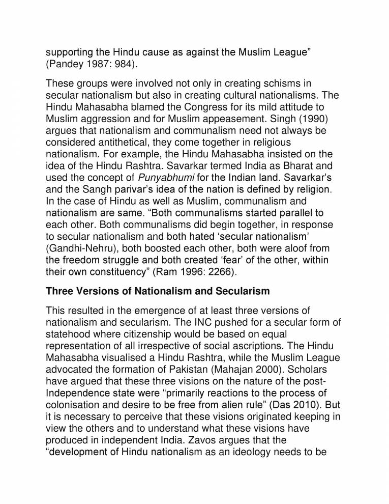 Communalism - Notes - LearnPick India