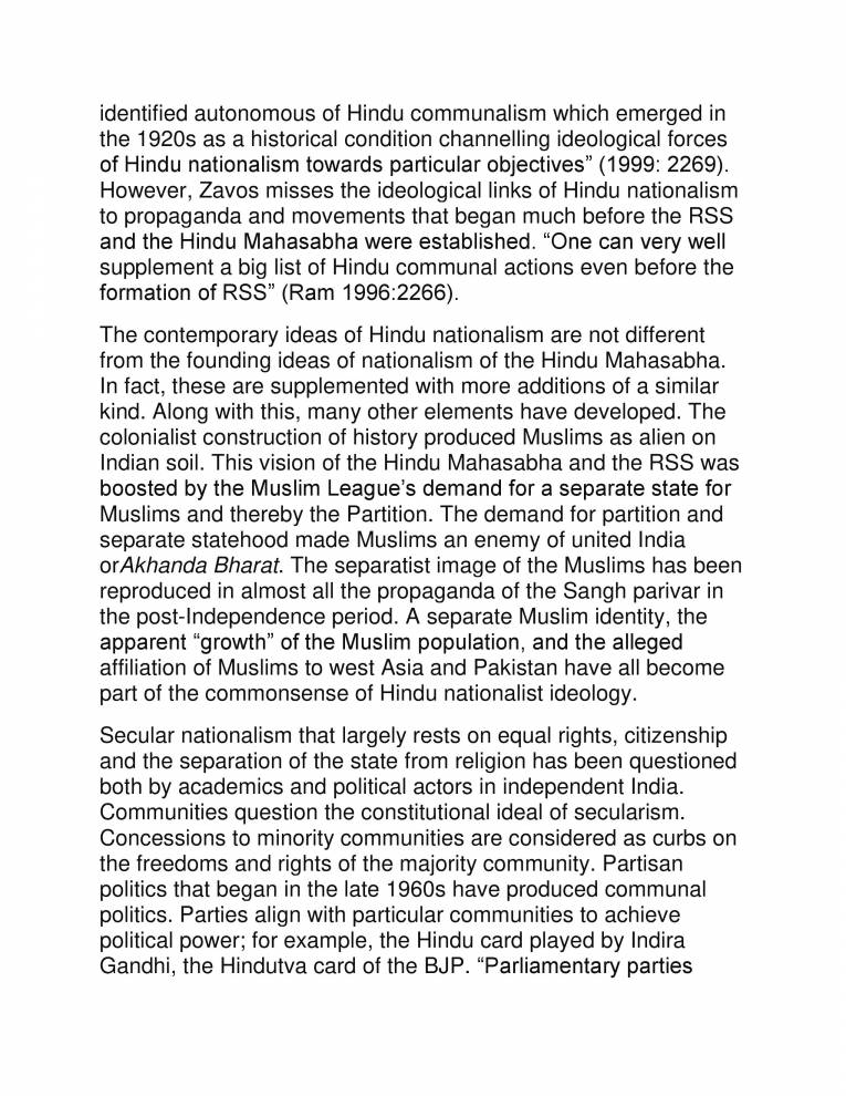 Communalism - Notes - LearnPick India