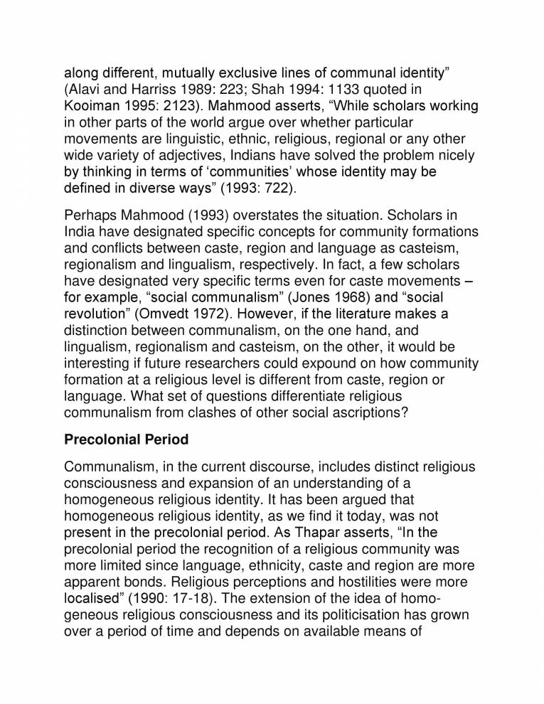 Communalism - Notes - LearnPick India