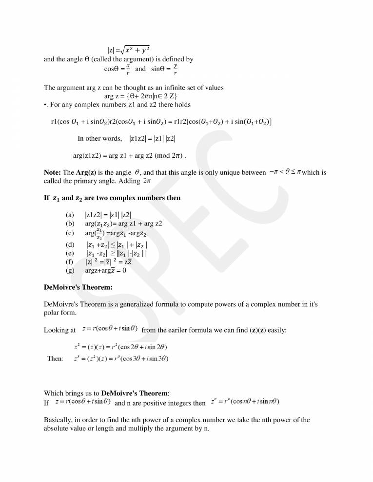 Simple And Esy Notes On Maths And IC Engine - Notes - LearnPick India