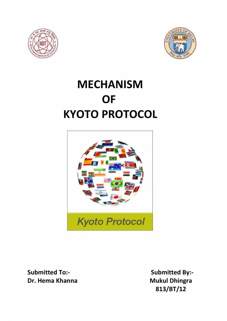 Kyoto Protocol - Notes - LearnPick India