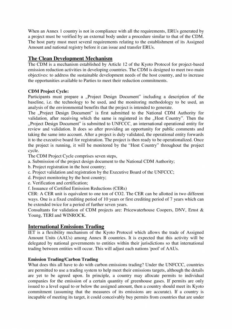Kyoto Protocol - Notes - LearnPick India