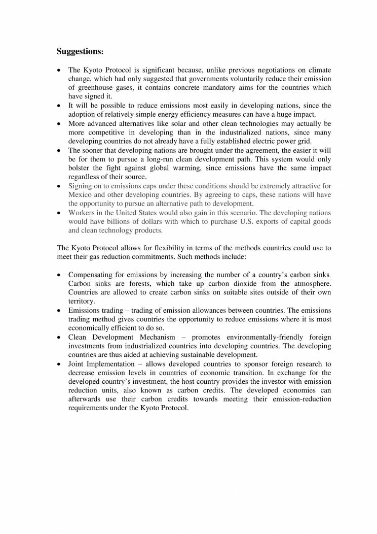 Kyoto Protocol - Notes - LearnPick India