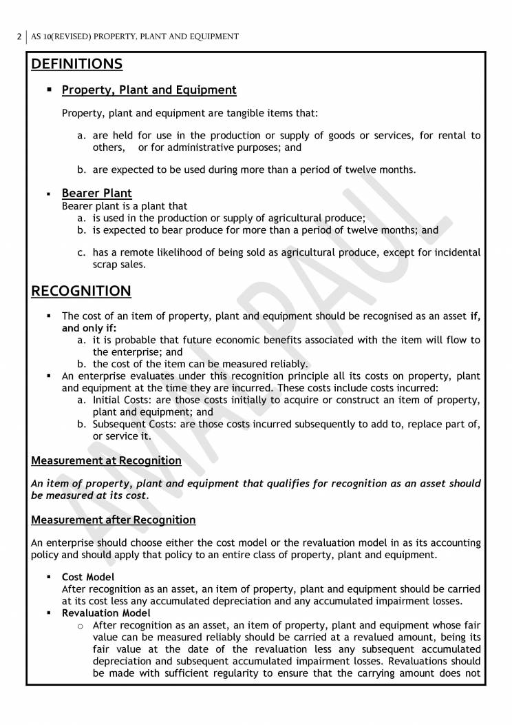 Accounting Standard And General Notes For Commerce Students - Notes ...