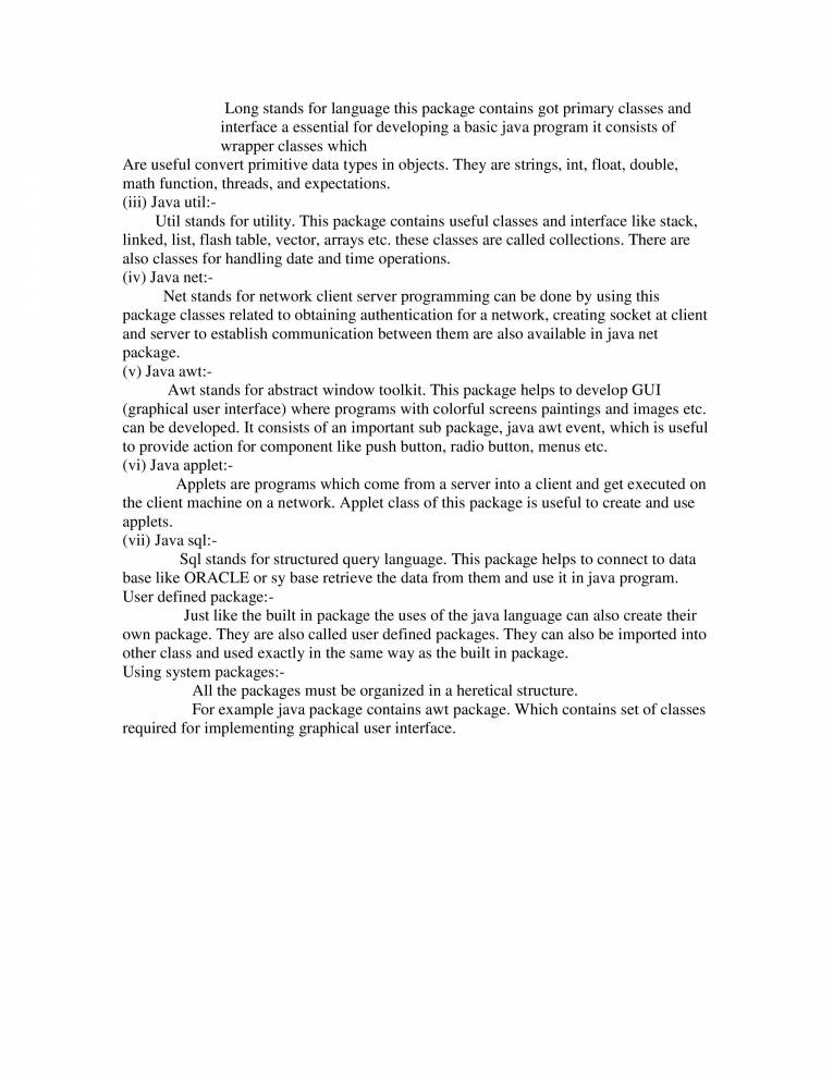 Java Notes Java Notes Notes