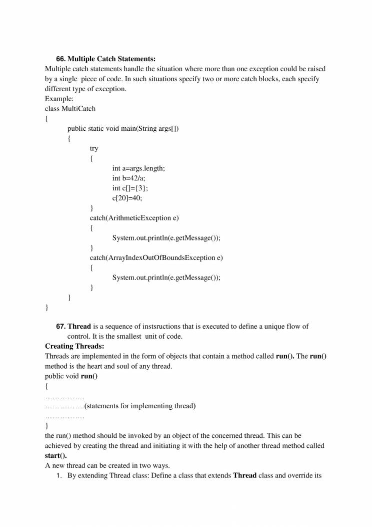 Java - Notes - LearnPick India