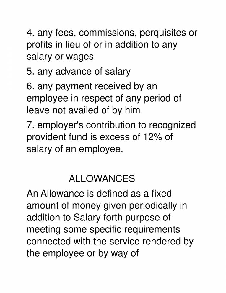 Salary( Income Tax) Notes - Notes - LearnPick India
