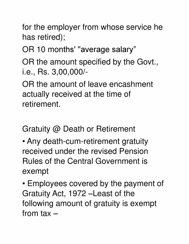 Salary( Income Tax) Notes - Notes - LearnPick India