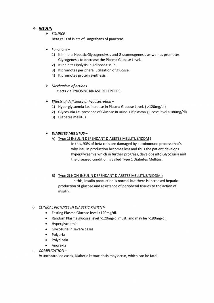 Hormones - Notes - LearnPick India