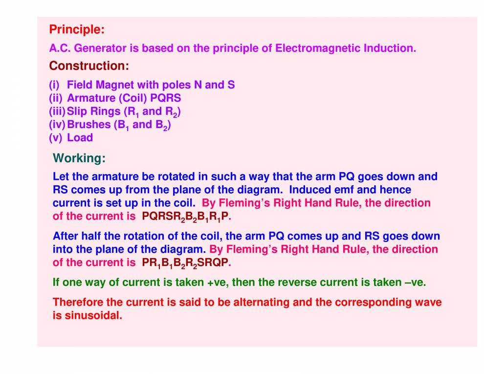 Physics : Class 12th : Electromagnetic Induction Notes - Notes ...