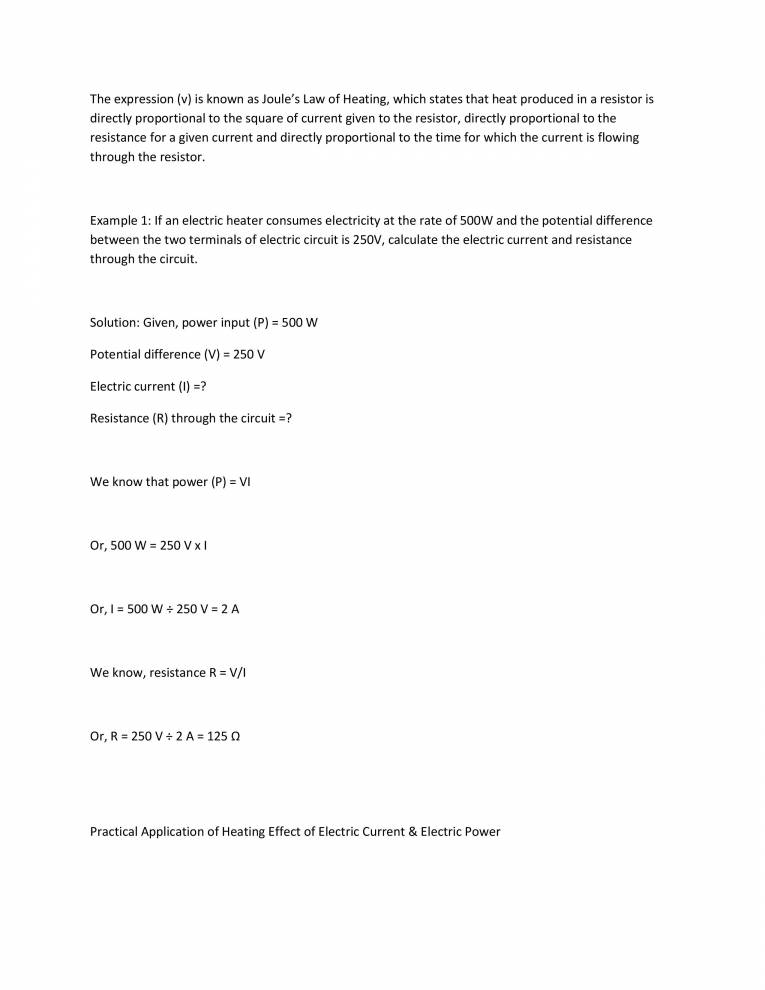 Electricity Part 3 - Notes - LearnPick India