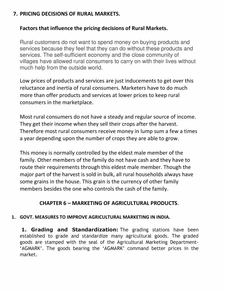 Rural Marketing - Notes - LearnPick India