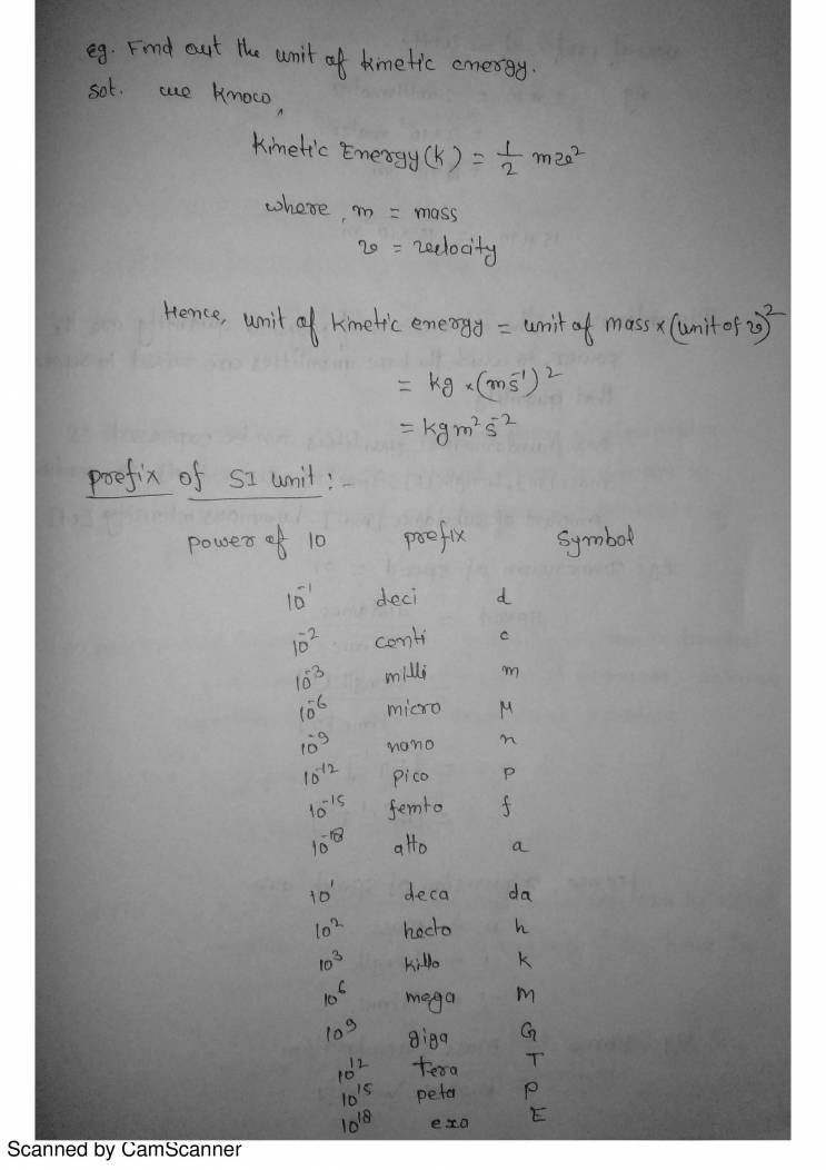 Units And Dimensions - Notes - LearnPick India