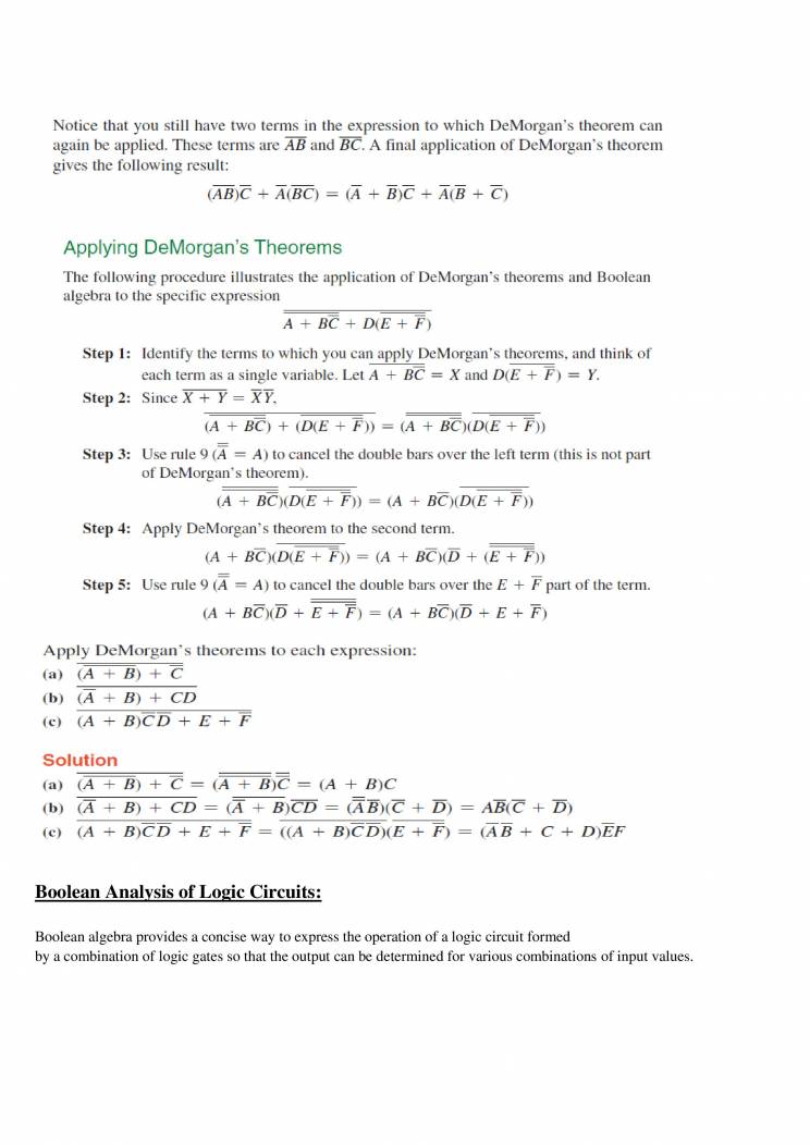 Boolean Algebra - Notes - LearnPick India