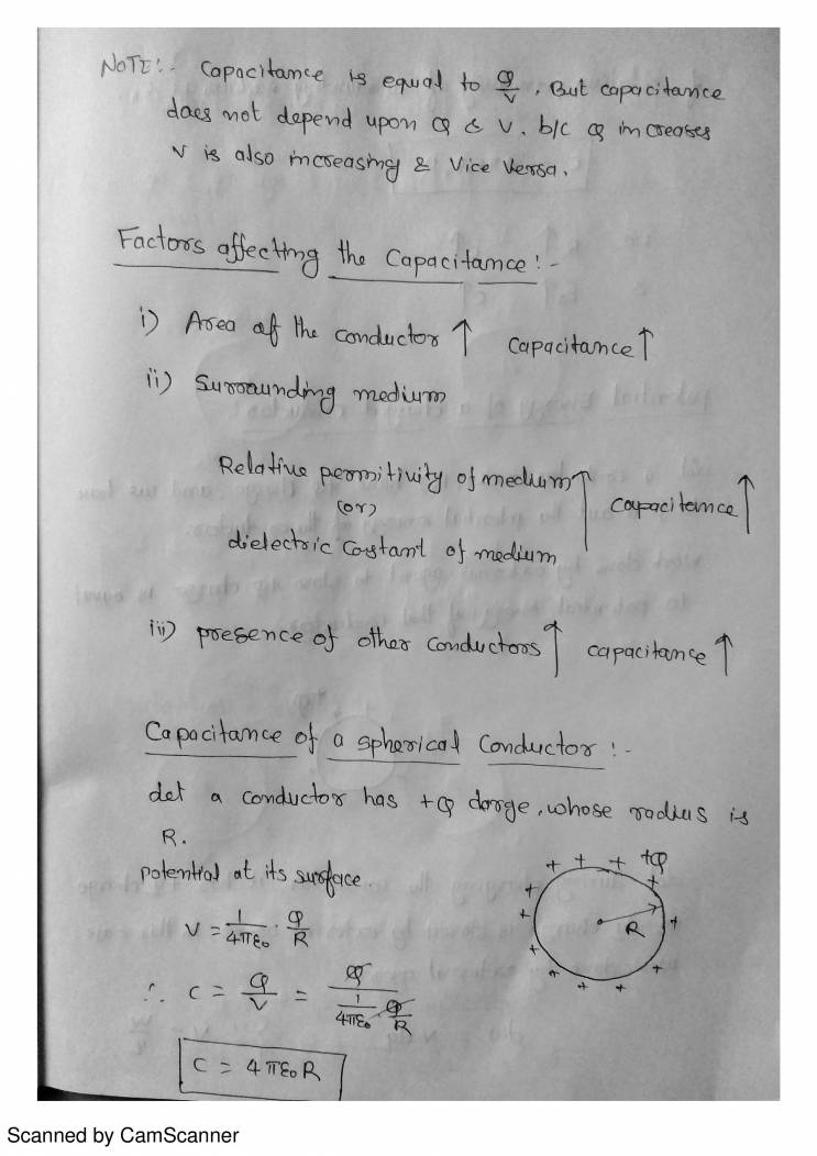 Capacitor - Notes - LearnPick India