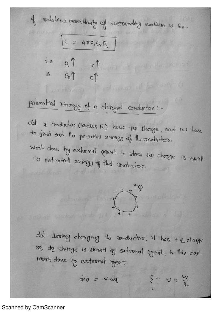 Capacitor - Notes - LearnPick India