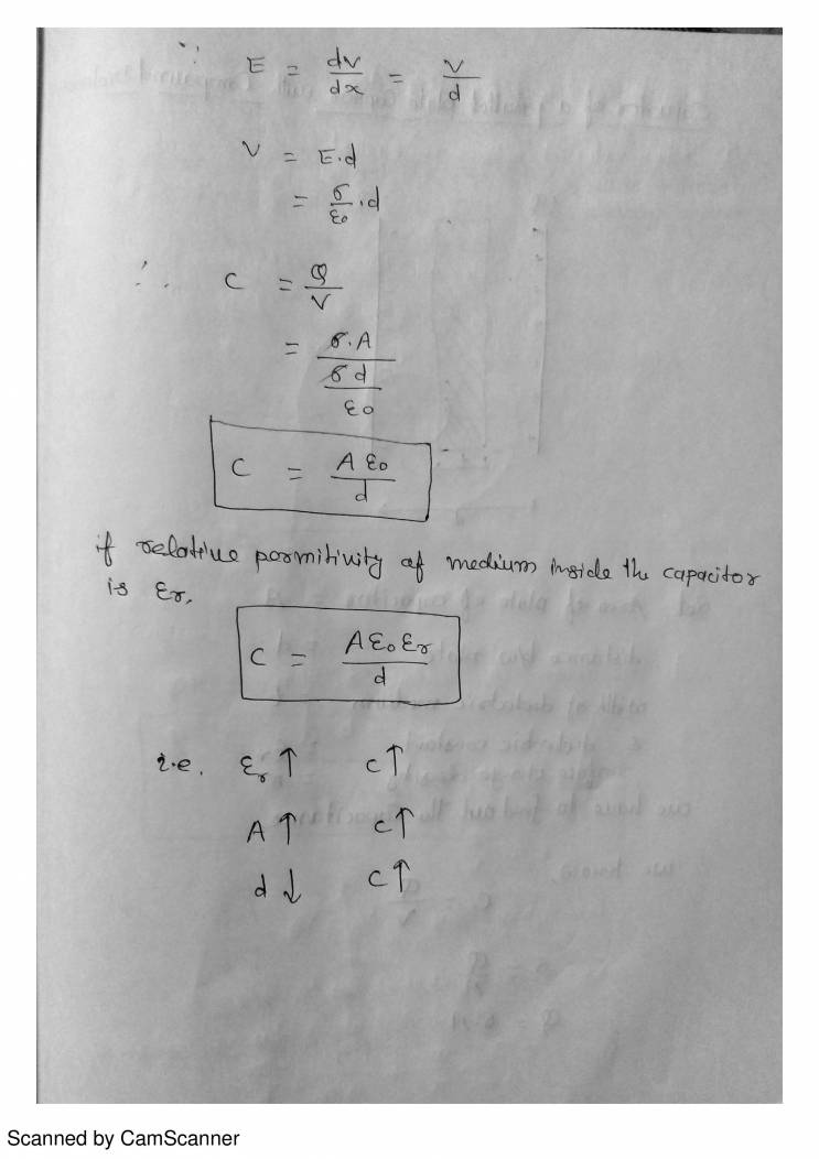 Capacitor - Notes - LearnPick India