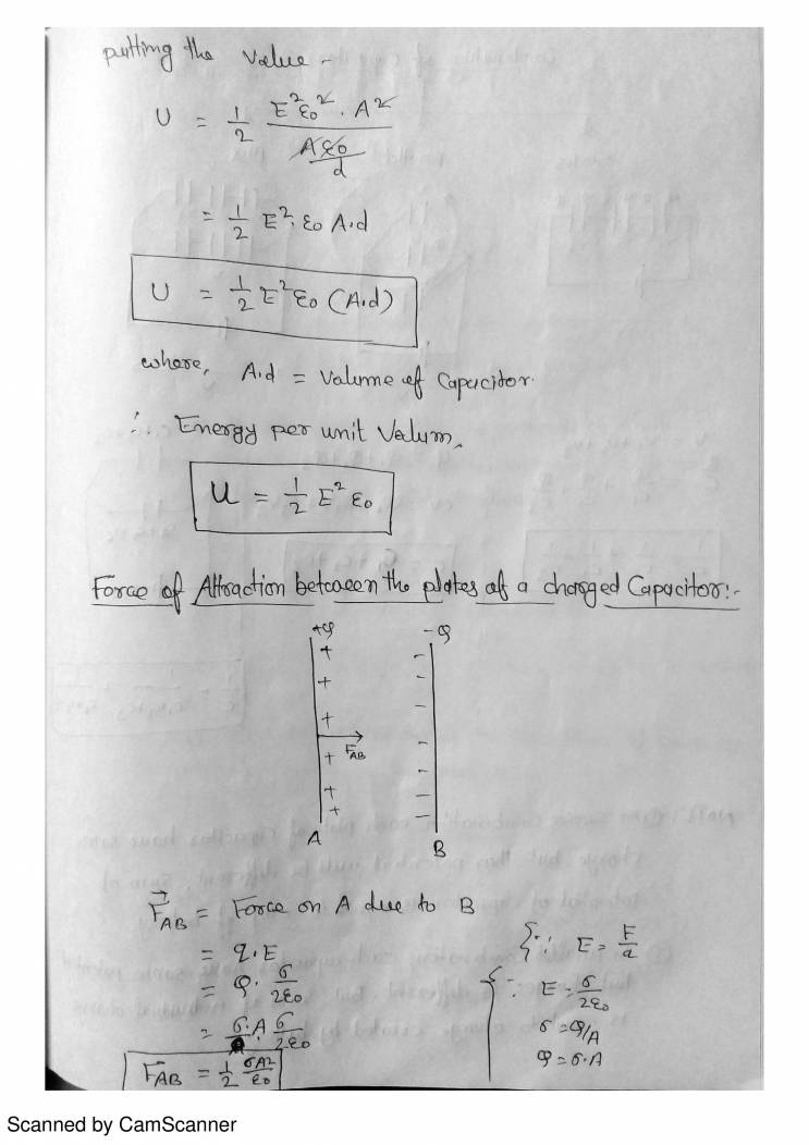 Capacitor - Notes - LearnPick India