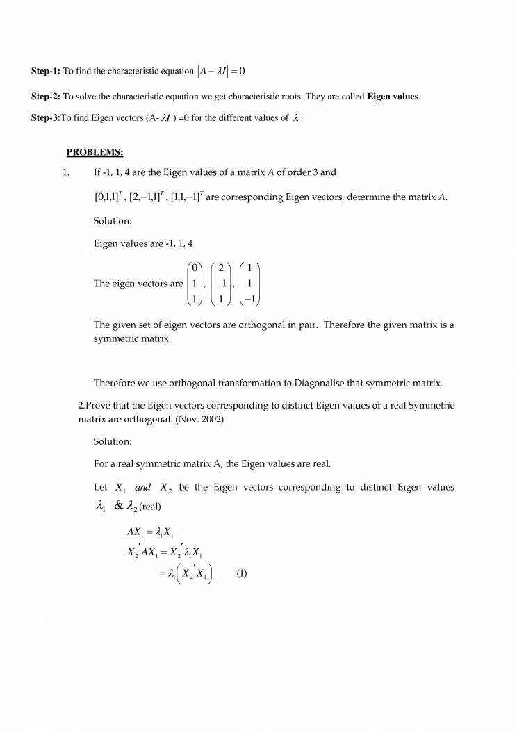 Engineering Mathematics - Notes - LearnPick India