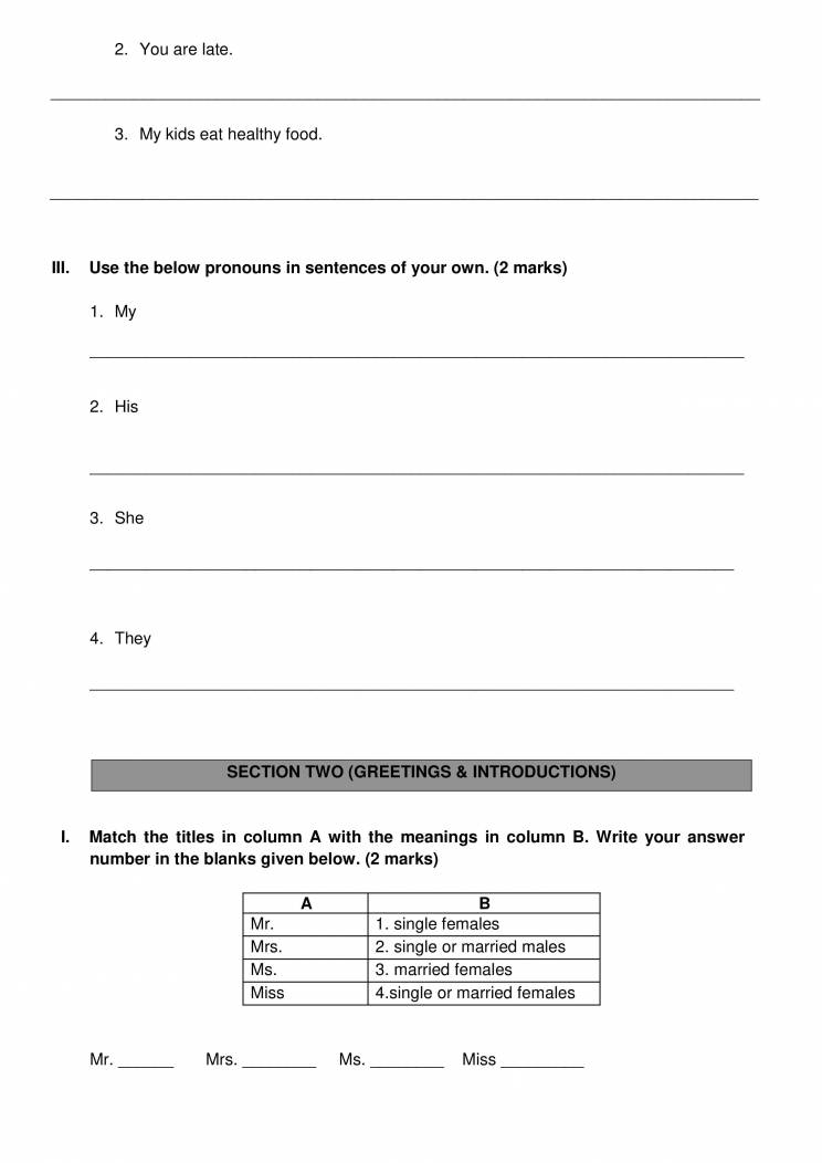Sample Question Paper For Basic Level Students - Notes - LearnPick India