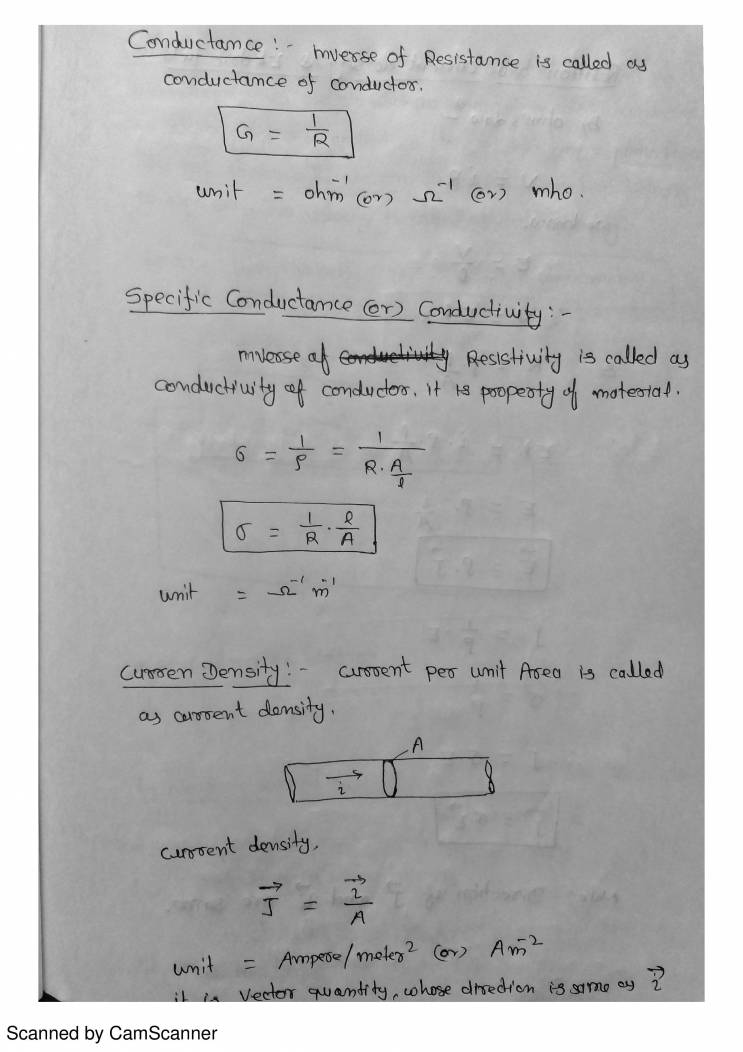 Current Electricity - Notes - LearnPick India
