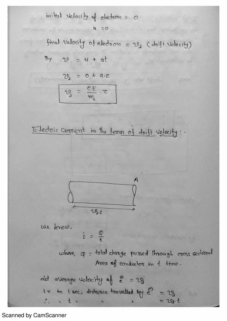 Current Electricity - Notes - LearnPick India