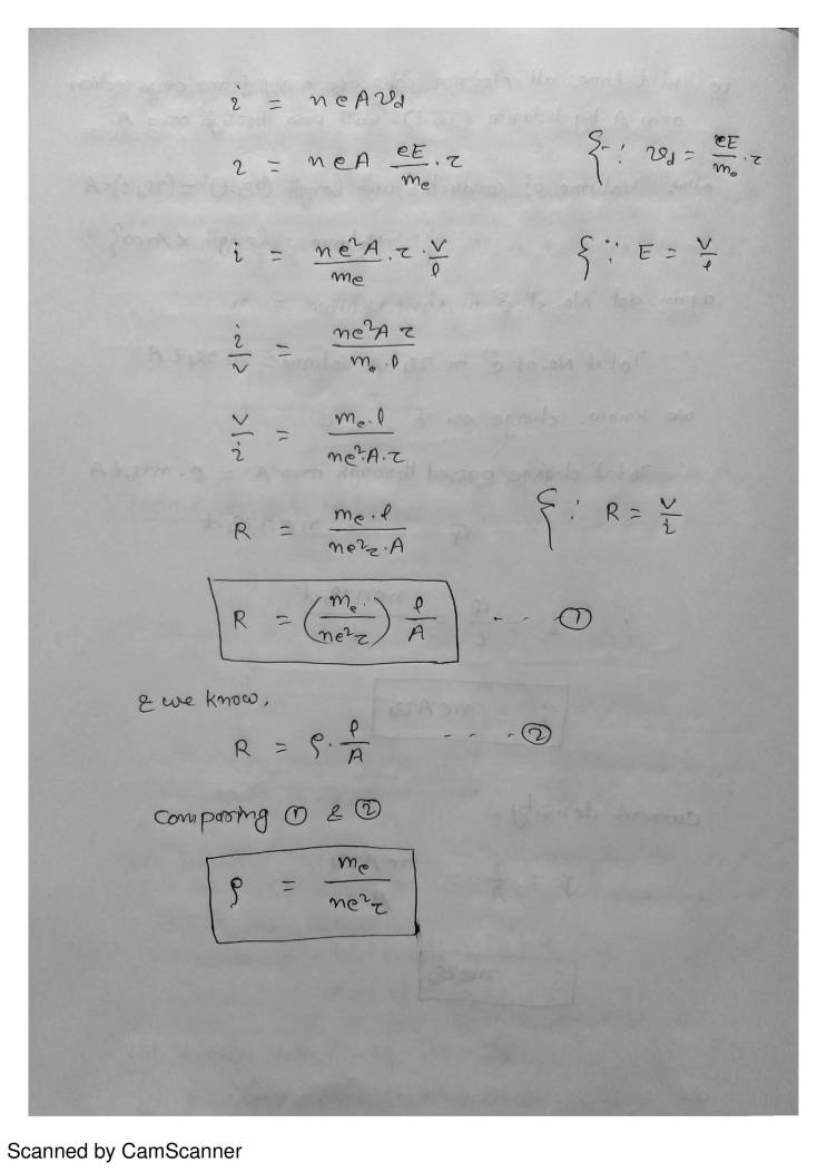 Current Electricity - Notes - LearnPick India