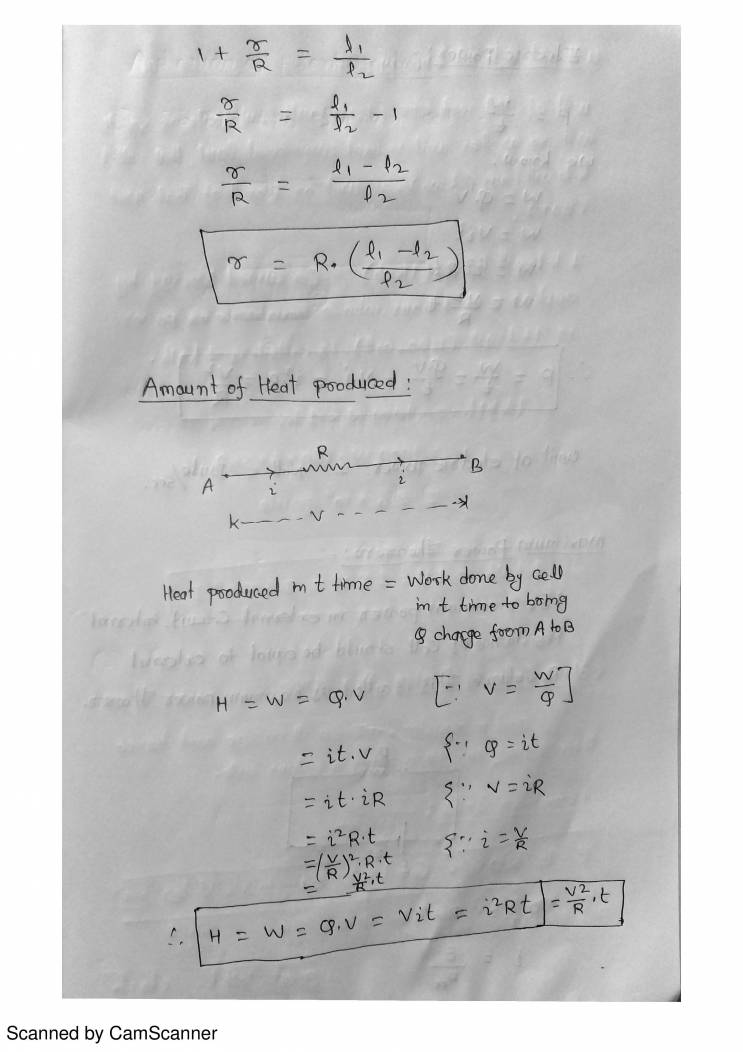Current Electricity - Notes - LearnPick India