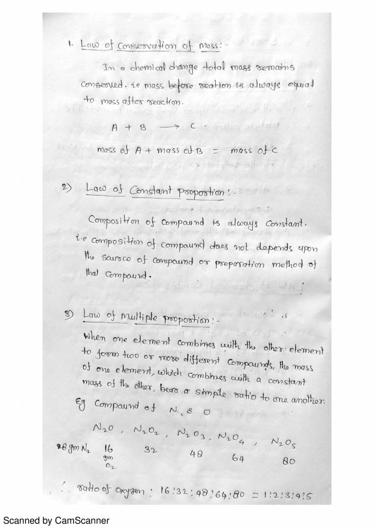 Basic Concept Of Chemistry - Part-1 - Notes - LearnPick India