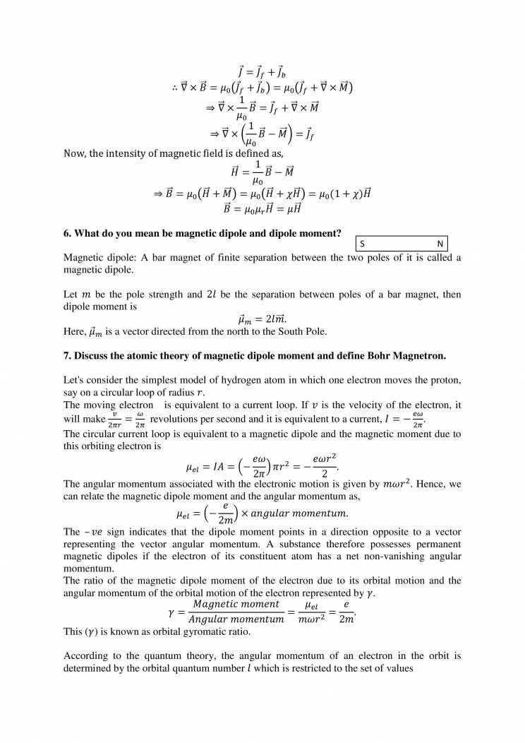 Magnetism - Notes - LearnPick India