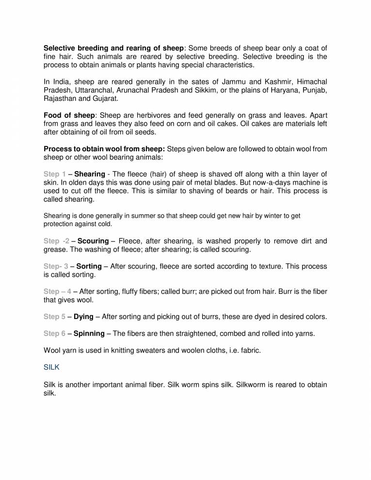 Fibre To Fabric - Notes - LearnPick India