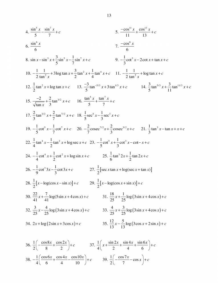 Integration (Calculus) - Notes - LearnPick India