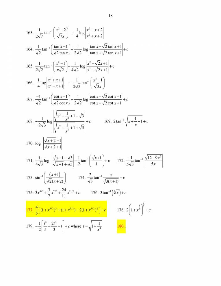 Integration (Calculus) - Notes - LearnPick India