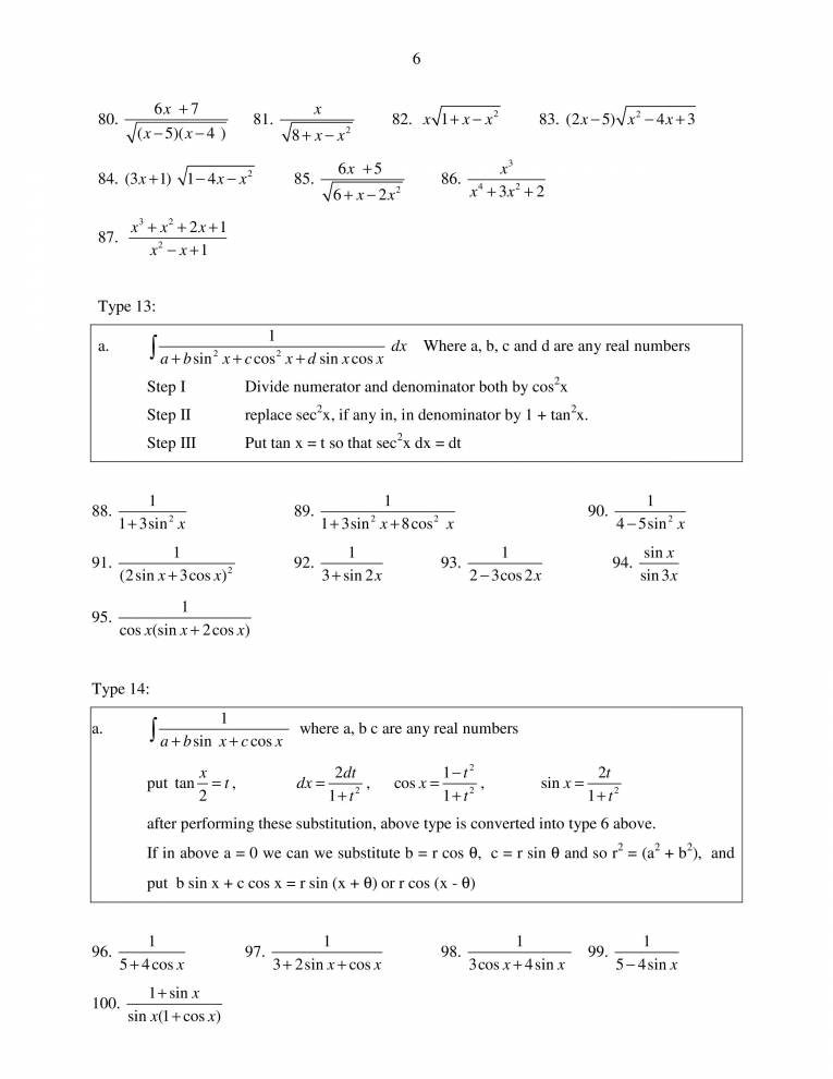 Integration (Calculus) - Notes - LearnPick India