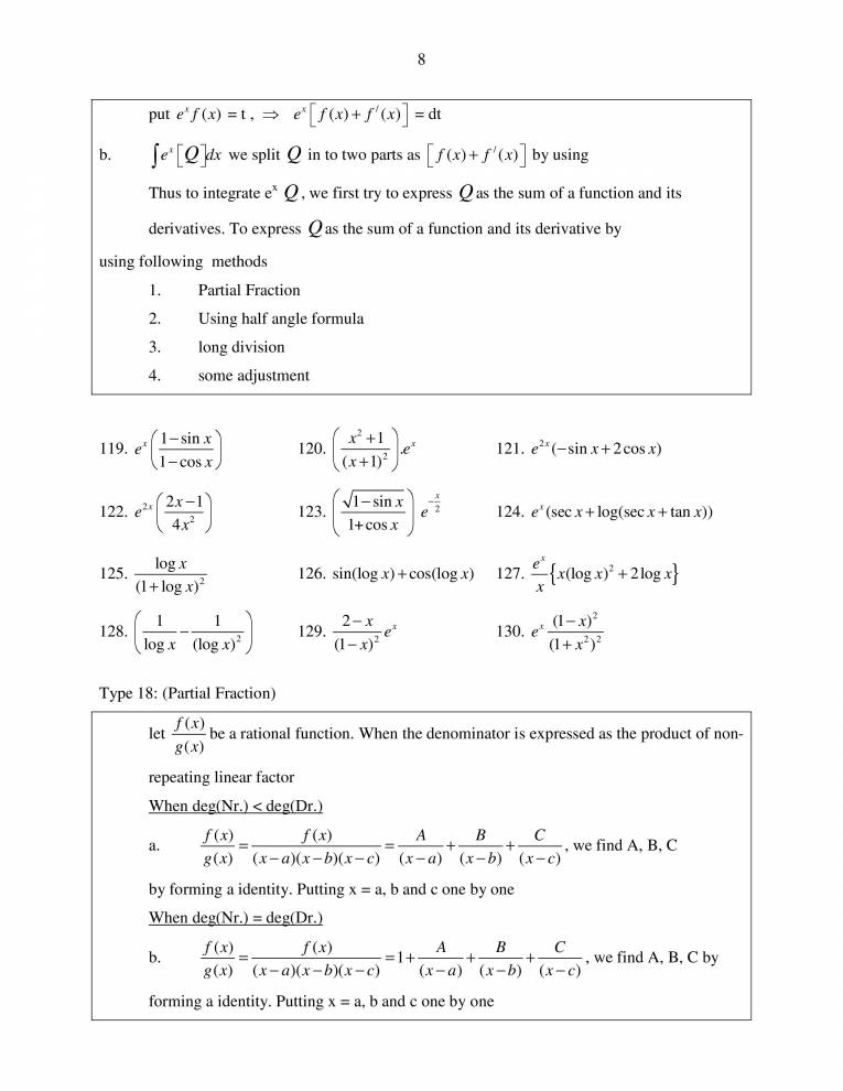 Integration (Calculus) - Notes - LearnPick India