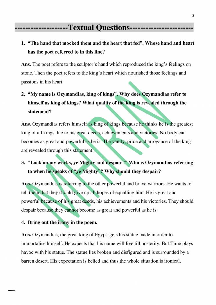 CLASS 10TH CBSE ENGLISH NOTES - Notes - LearnPick India